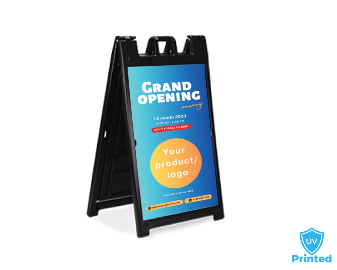 Black A-frame Display Sign for Promotional Sign Business Sign - Etsy