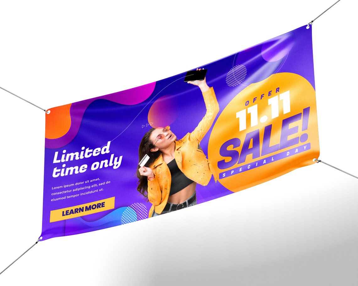 Custom Vinyl Banner Print: Logo, Birthday, Wedding, Event - Etsy