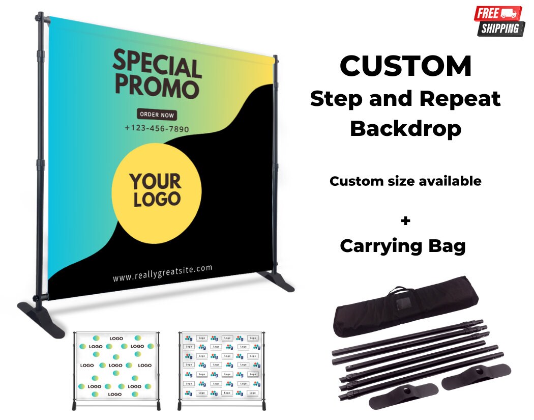 Custom Backdrop Banner for Birthday Backdrop Logo Backdrop Anniversary ...