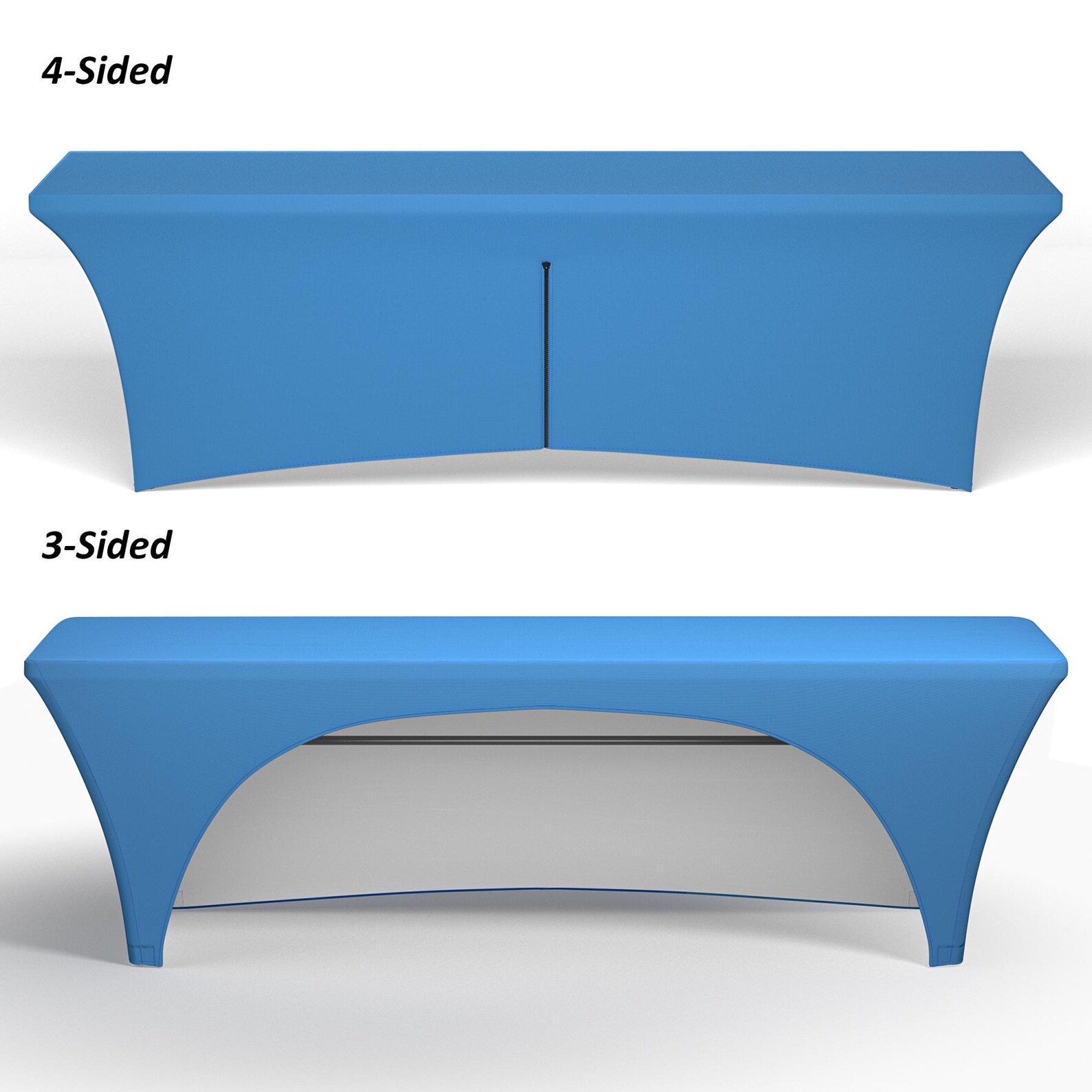 8 Foot Standard Stretch Table Cover – Custom Printed, Full-color ...