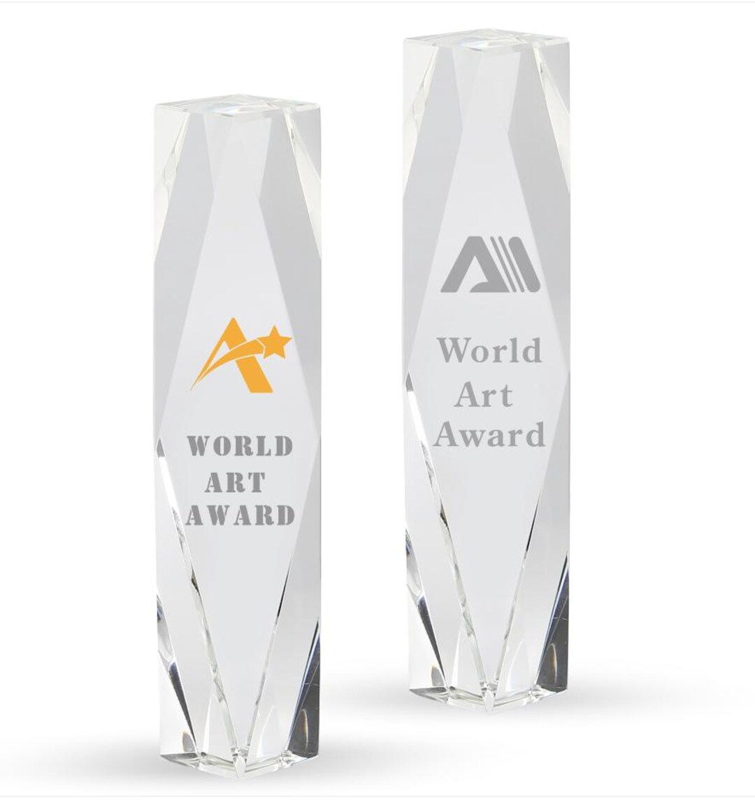 Custom Crystal Tower Award: Sand Etch Recognition Trophy - Etsy
