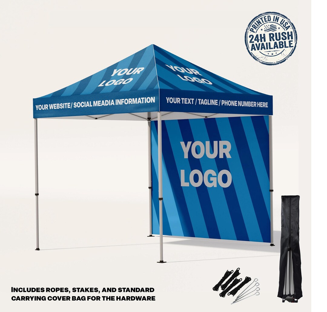 Professional Custom Logo Canopy - 10x10 Personalized Pop up Tent for ...