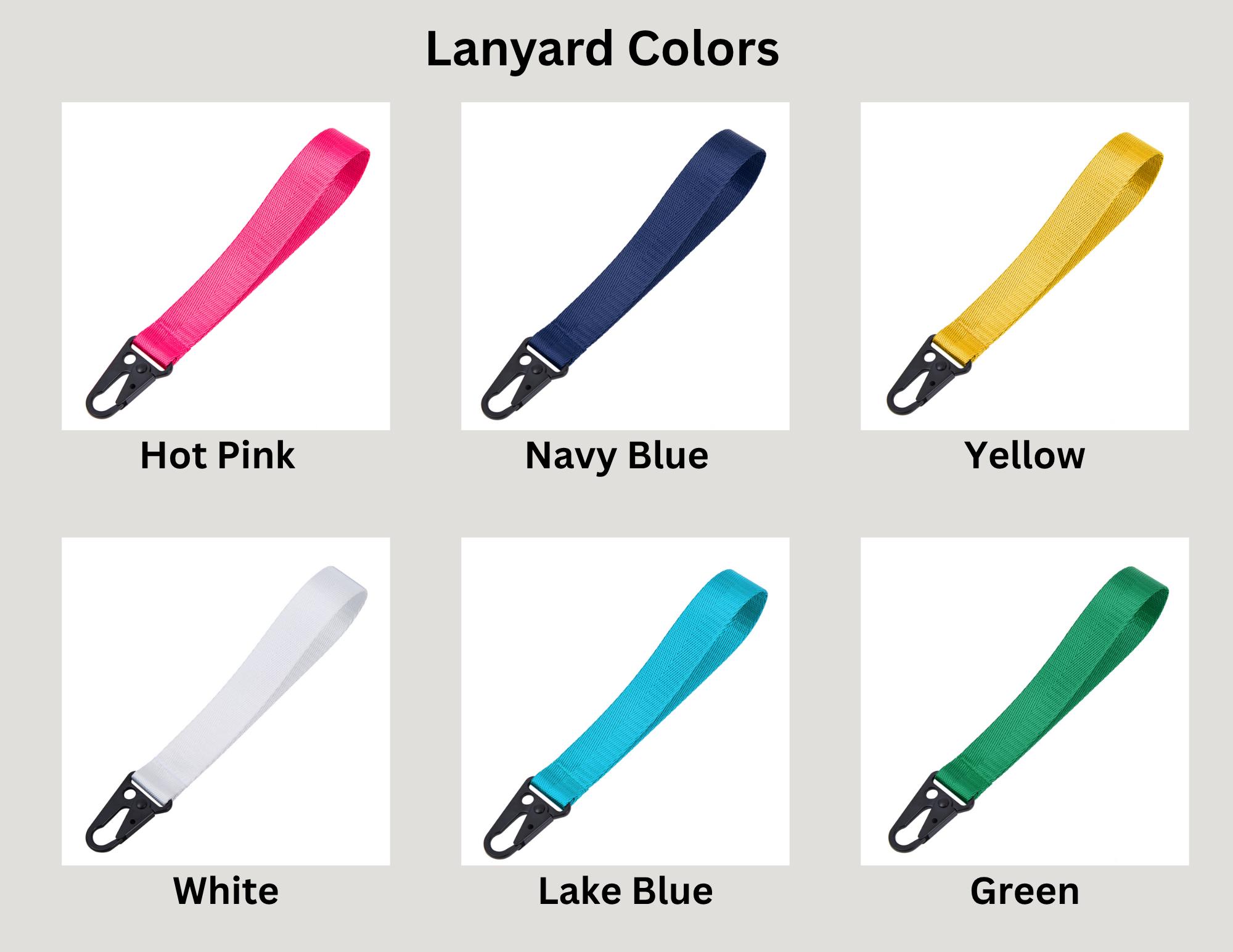 Custom Printed Nylon Wrist Lanyards: Personalized Logo ID Badge Holder ...