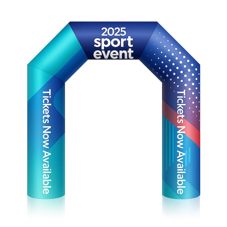 Custom 10x9 Inflatable Arch – Continuous Air Blown Entrance, Event ...