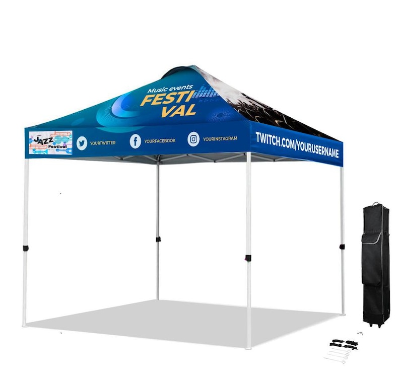 Custom 10x10 Pop-up Tent: Vented Canopy for Events & Trade Shows - Etsy