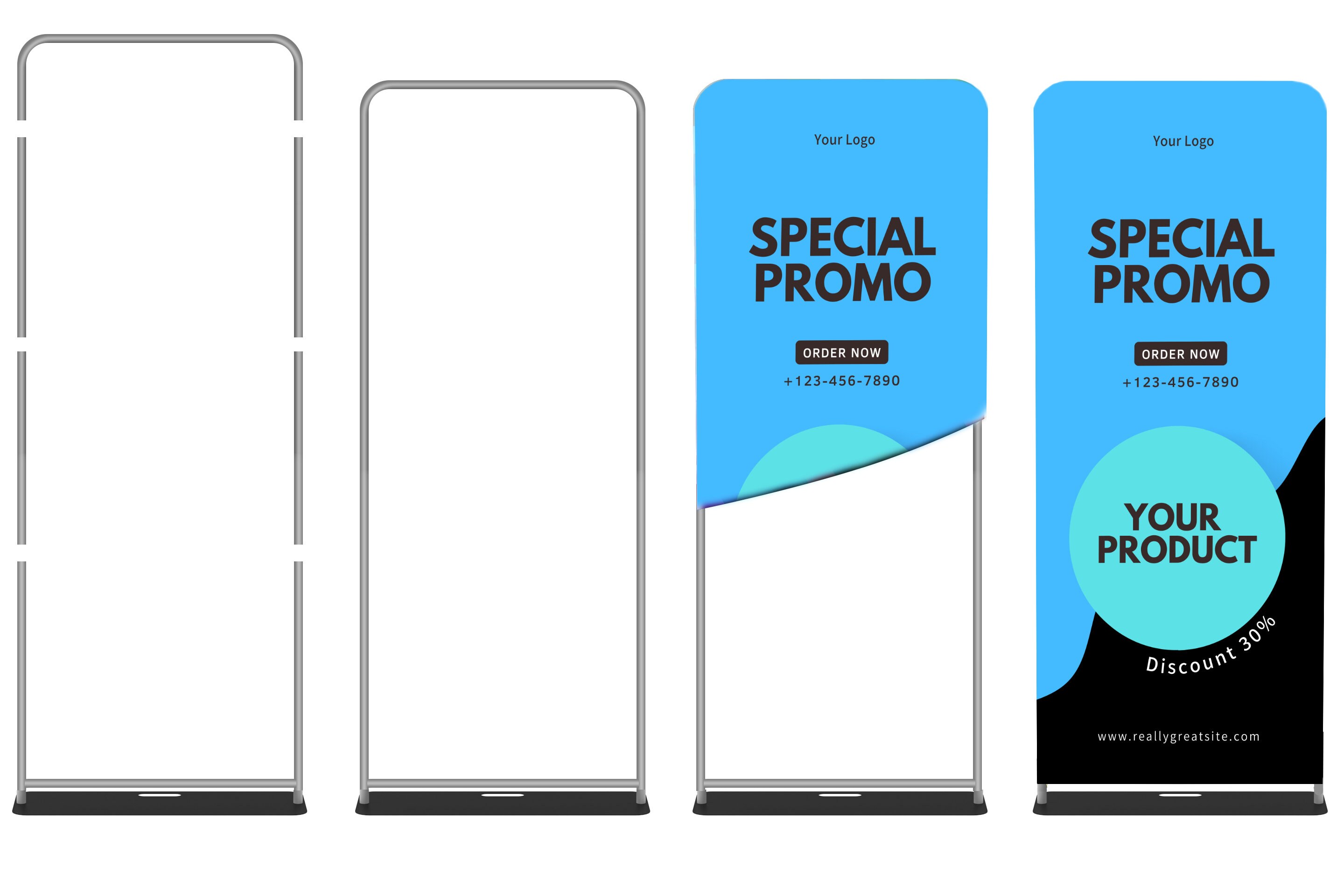 Tension Fabric Banner Stand: Pillowcase Display for Trade Shows - Etsy