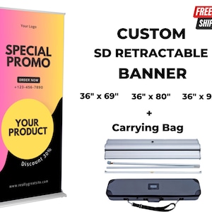 Custom Roll up Banner: Retractable Sign Display for Events - Etsy