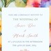 Custom Luxury Spring Summer Garden Wedding Invitations - Etsy