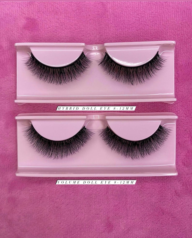 HYBRID // Custom Handmade Strip Lashes // Eyelash Extension Strip ...