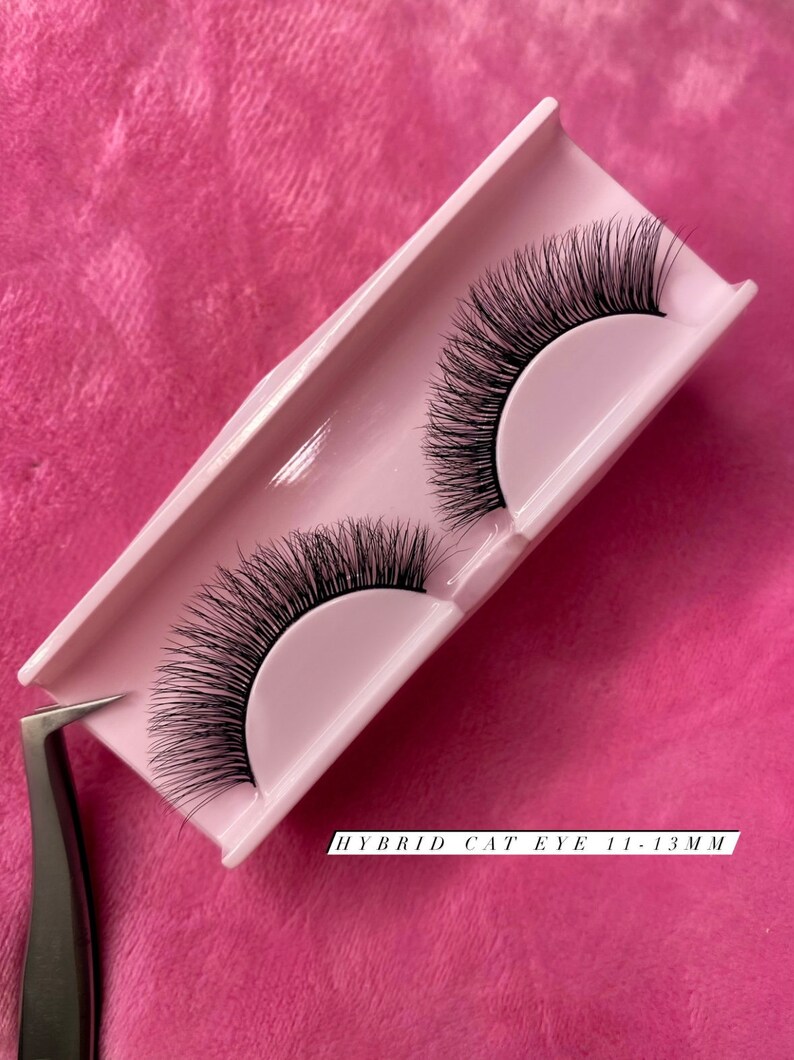 HYBRID // Custom Handmade Strip Lashes // Eyelash Extension Strip ...