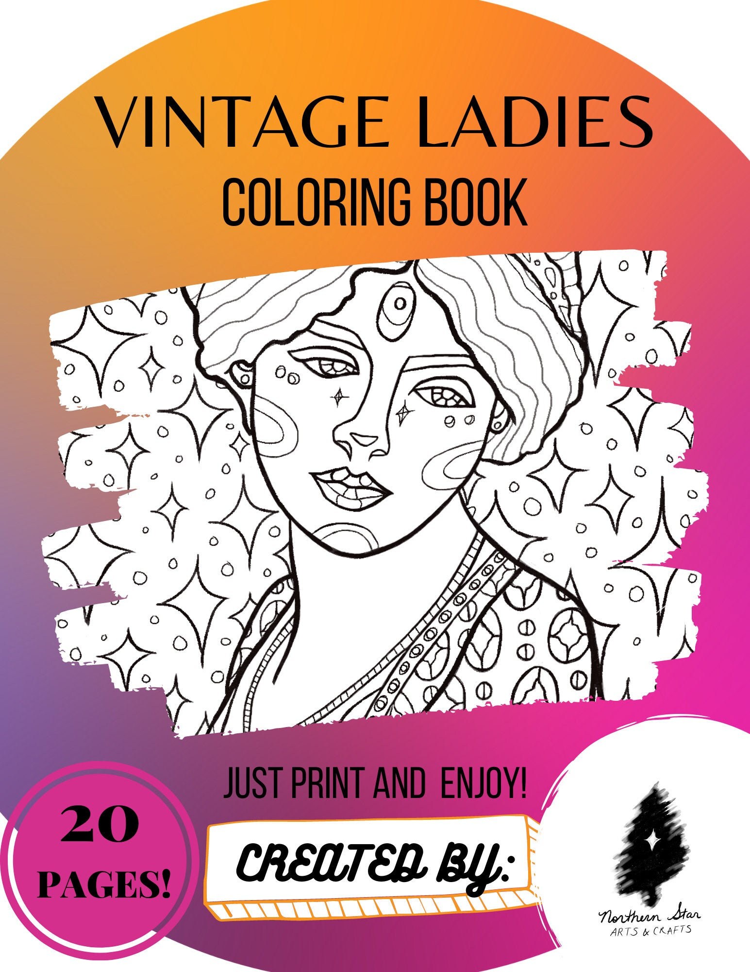 Vintage Ladies Coloring Book - Etsy UK
