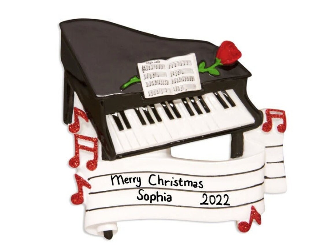 Personalized Piano Ornament, Piano Recital New Christmas 2023 Ornament ...