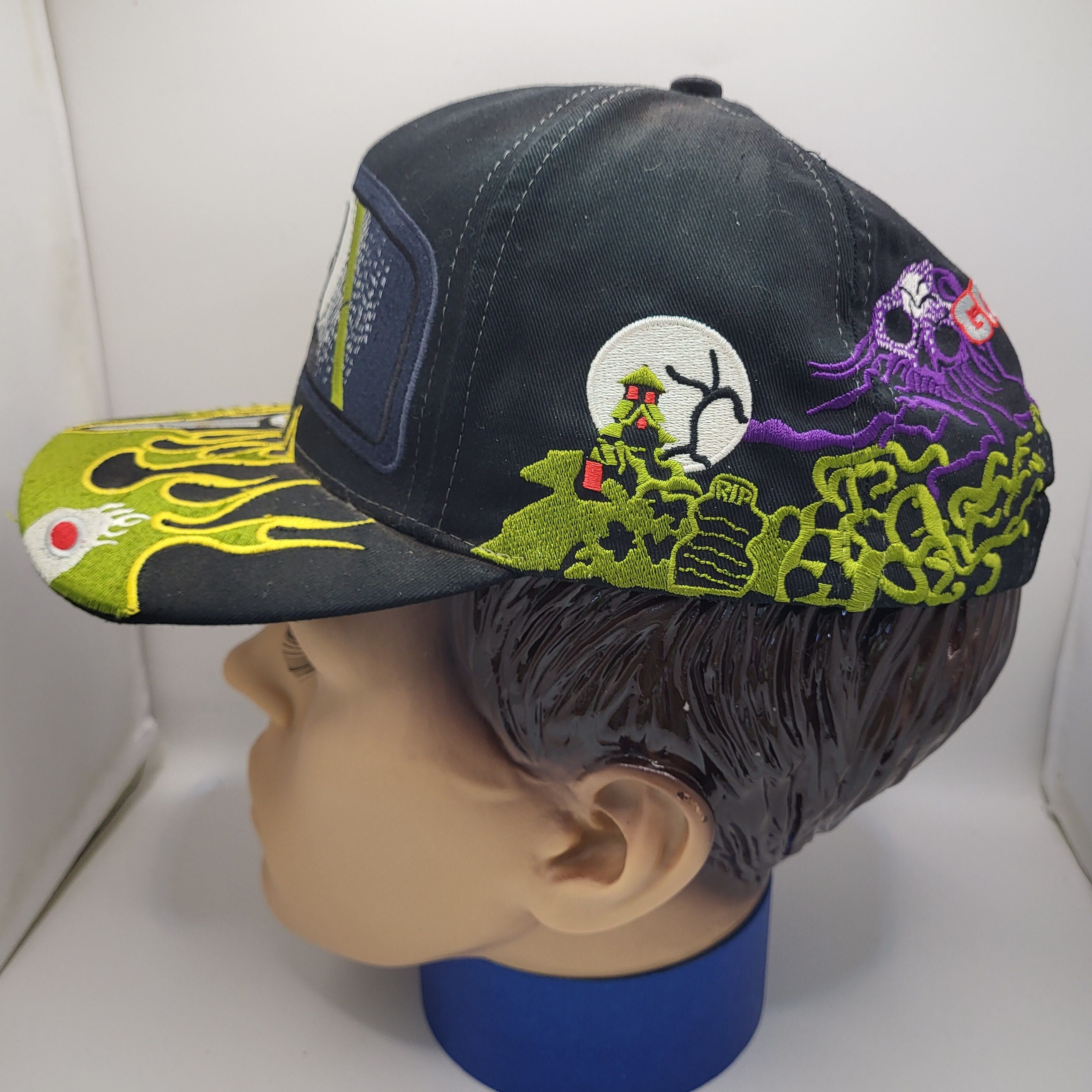 Vintage Y2K Grave Digger Hat Cap Snapback - Etsy