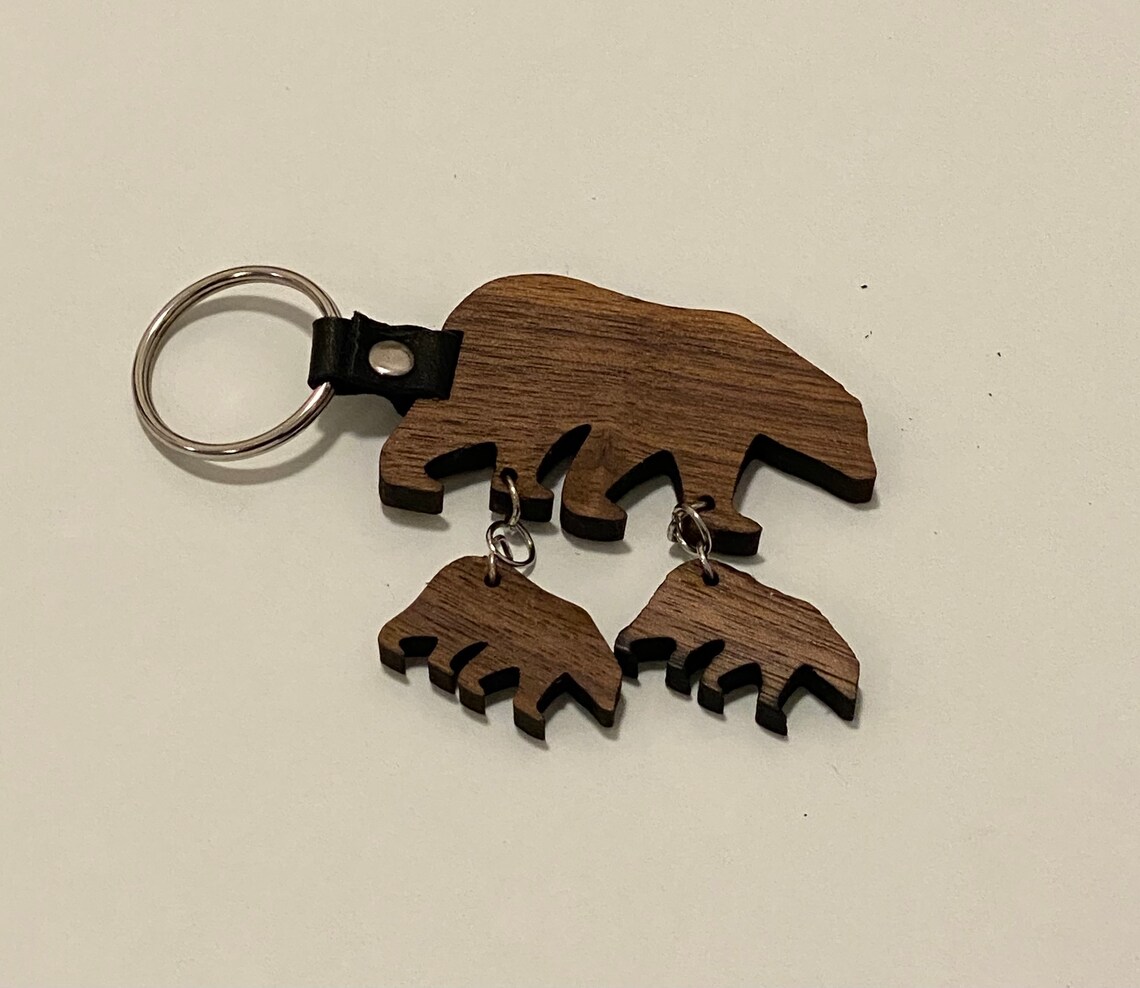 Wood and Leather Keychain Blanks - Etsy