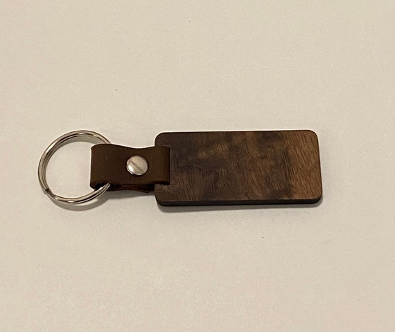 Wood and Leather Keychain Blanks | Etsy