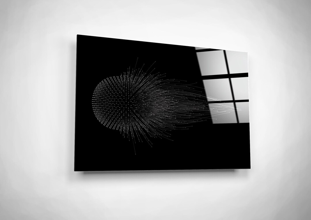 Futuristic Wall Art, Cyber Punk Painting, Minimalist Game Room Decor ...