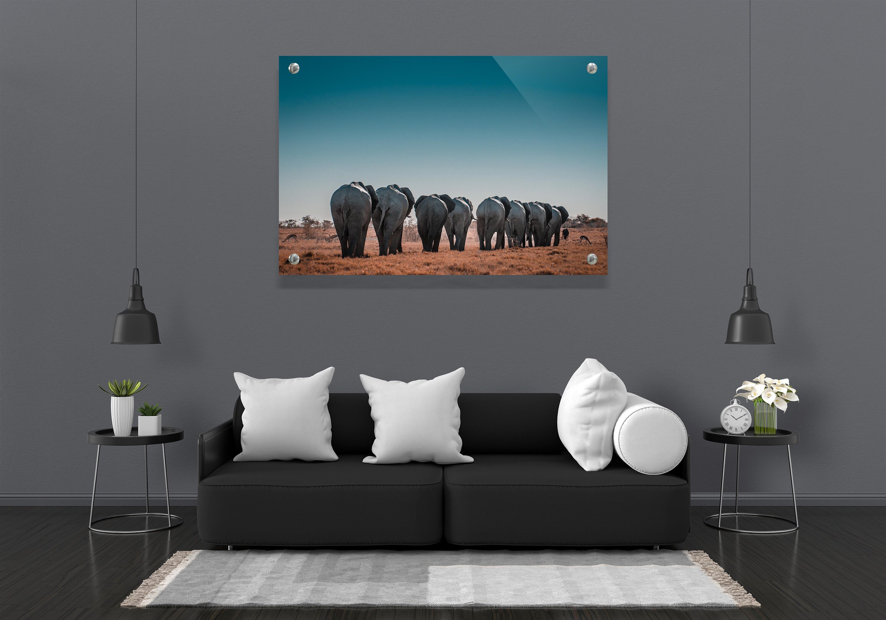 African Animals Print Elephants Wall Art Safari Wildlife - Etsy