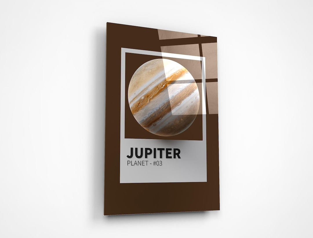 Jupiter Wall Art, Color Palette Print, Paint Sample Board Art, Glass ...