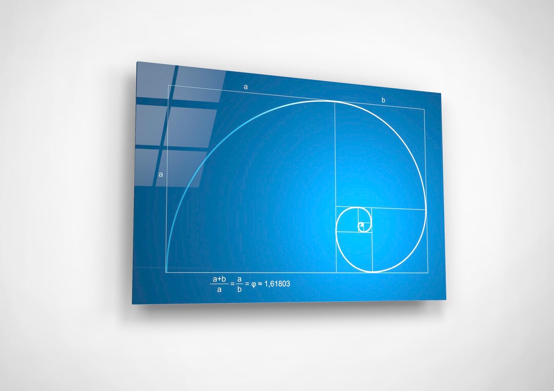 Golden Ratio Wall Art, Mathematician Gift, Mathematic Science Line Art ...