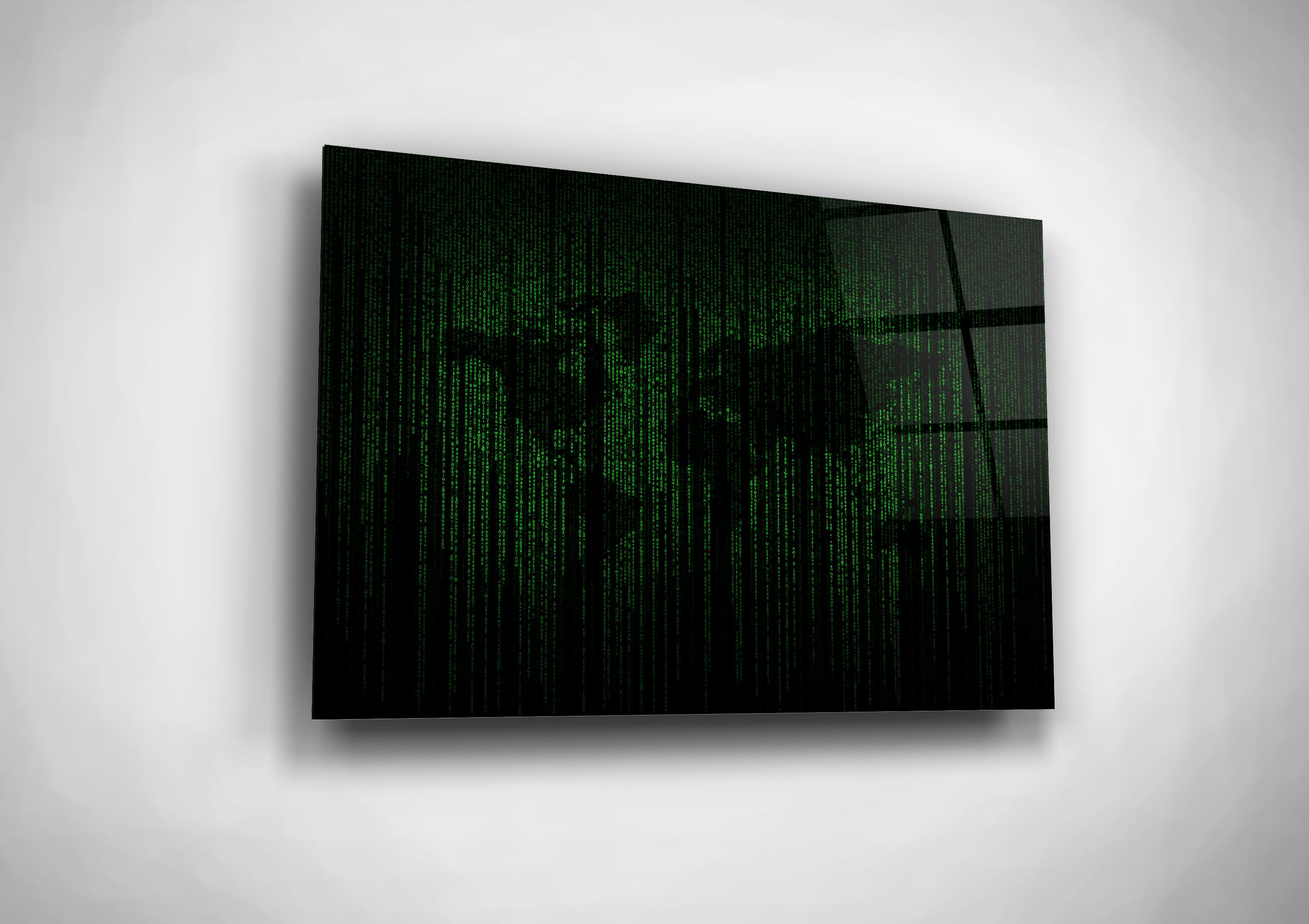 Binary World Wall Art, Premium Coder Gift Idea, Information Technology ...