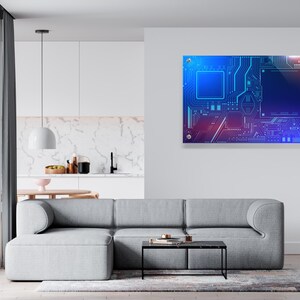 Motherboard Art, Information Technology Wall Art, Computer Scientist ...