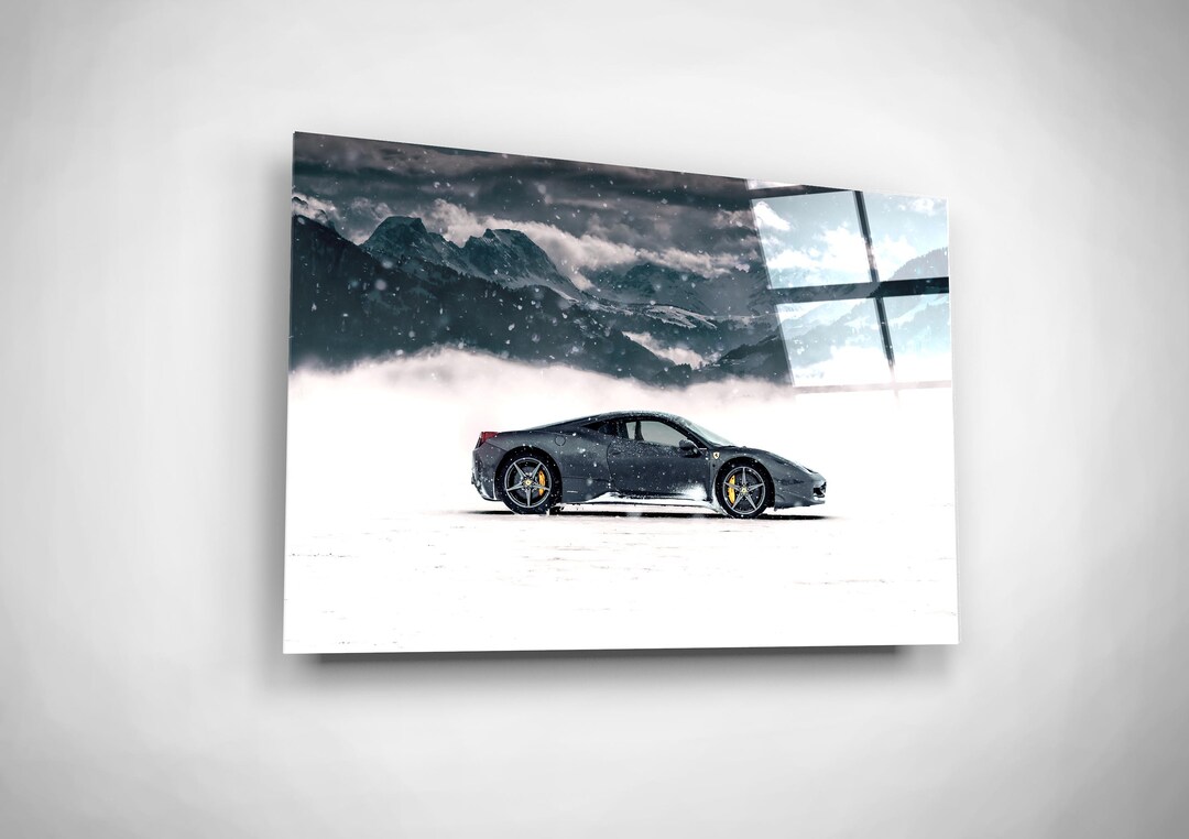 Racing Car Glass Wall Art, Auto Salon Decor, Mechanic Gift - Etsy
