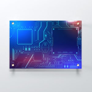 Motherboard Art, Information Technology Wall Art, Computer Scientist ...