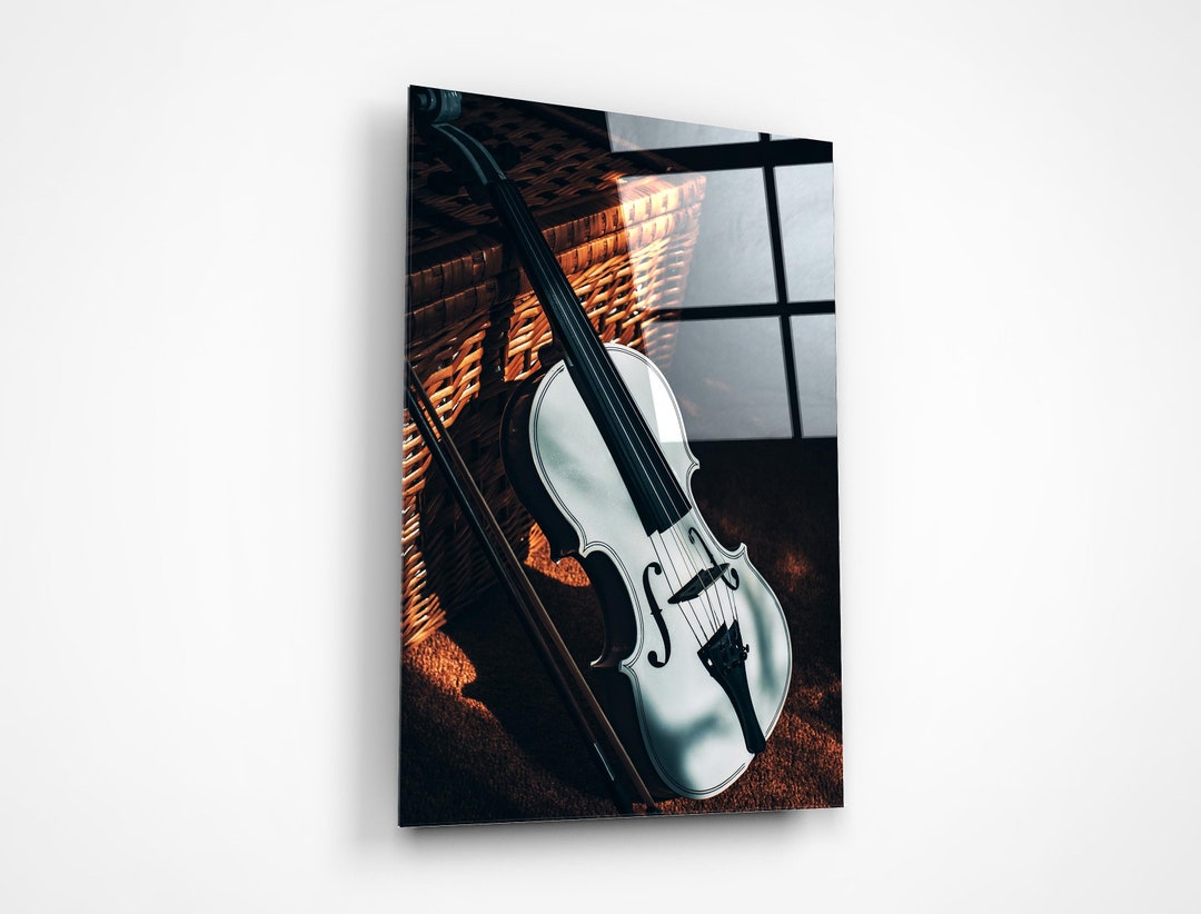 Musical Instruments Violin Wall Art Glass Live Music Bar - Etsy