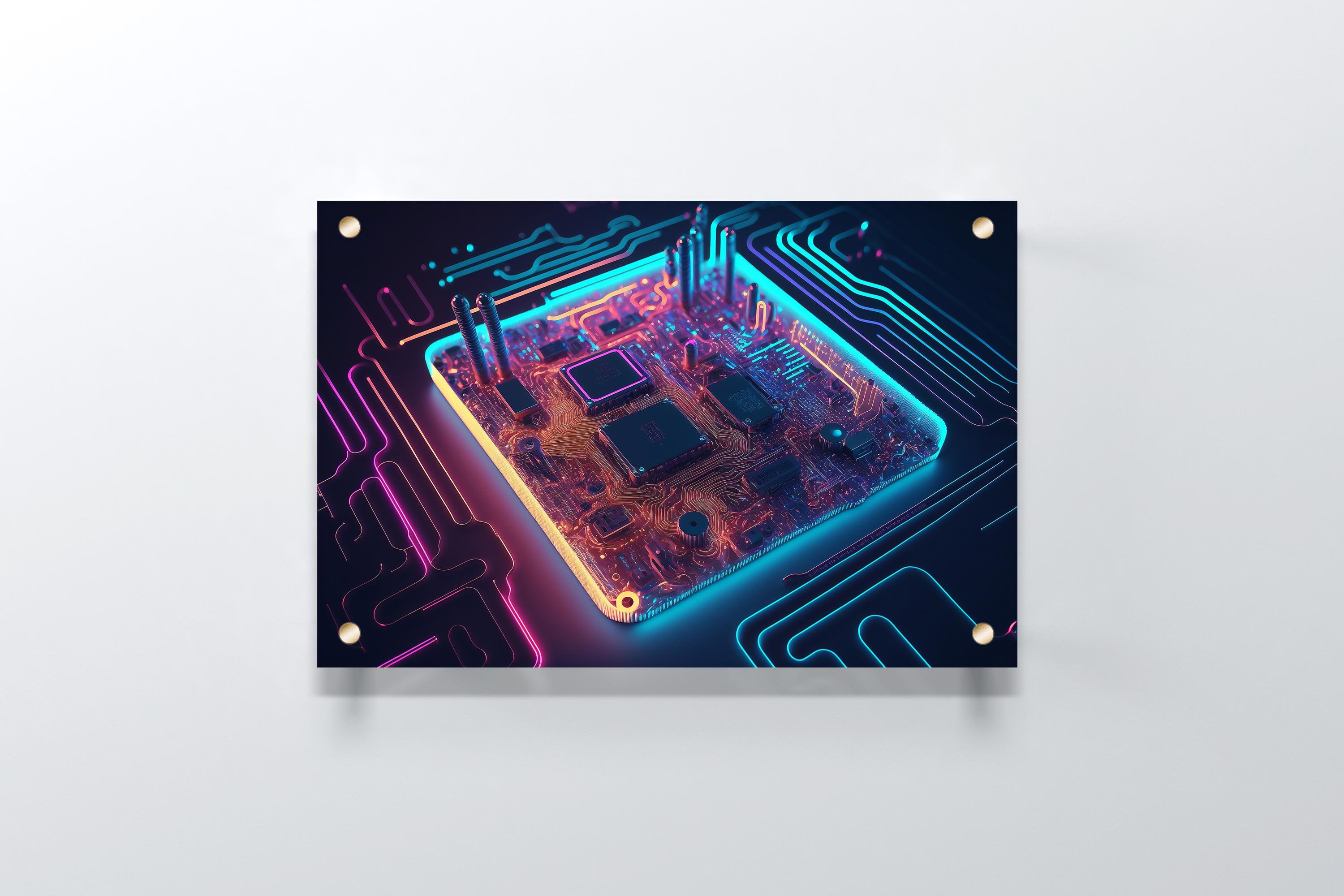 Circuit Board Wall Art, Information Technology Decor, Hardware Engineer ...