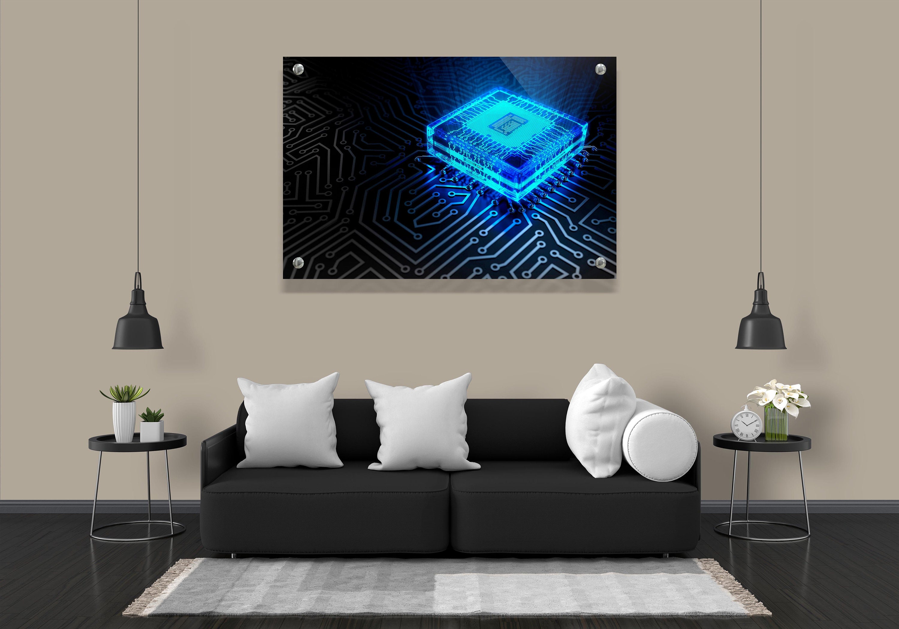 Circuit Board Wall Art Information Technology Decor Computer - Etsy