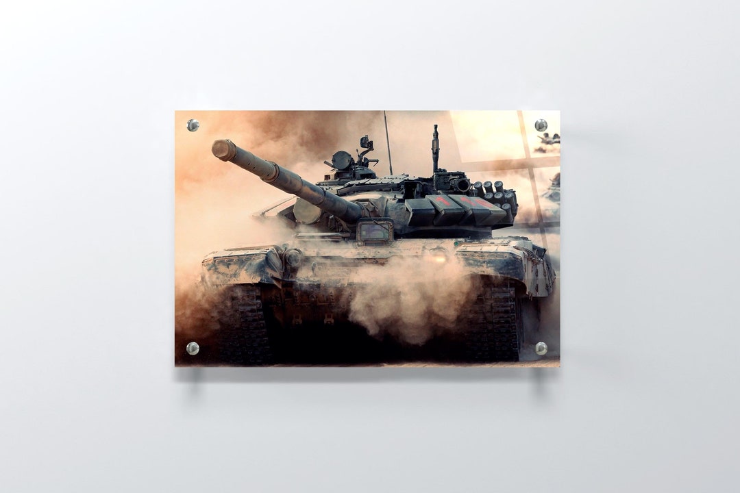 Tank Army War Wall Art, Gamer Gift, World of Tanks Game Room Decor ...