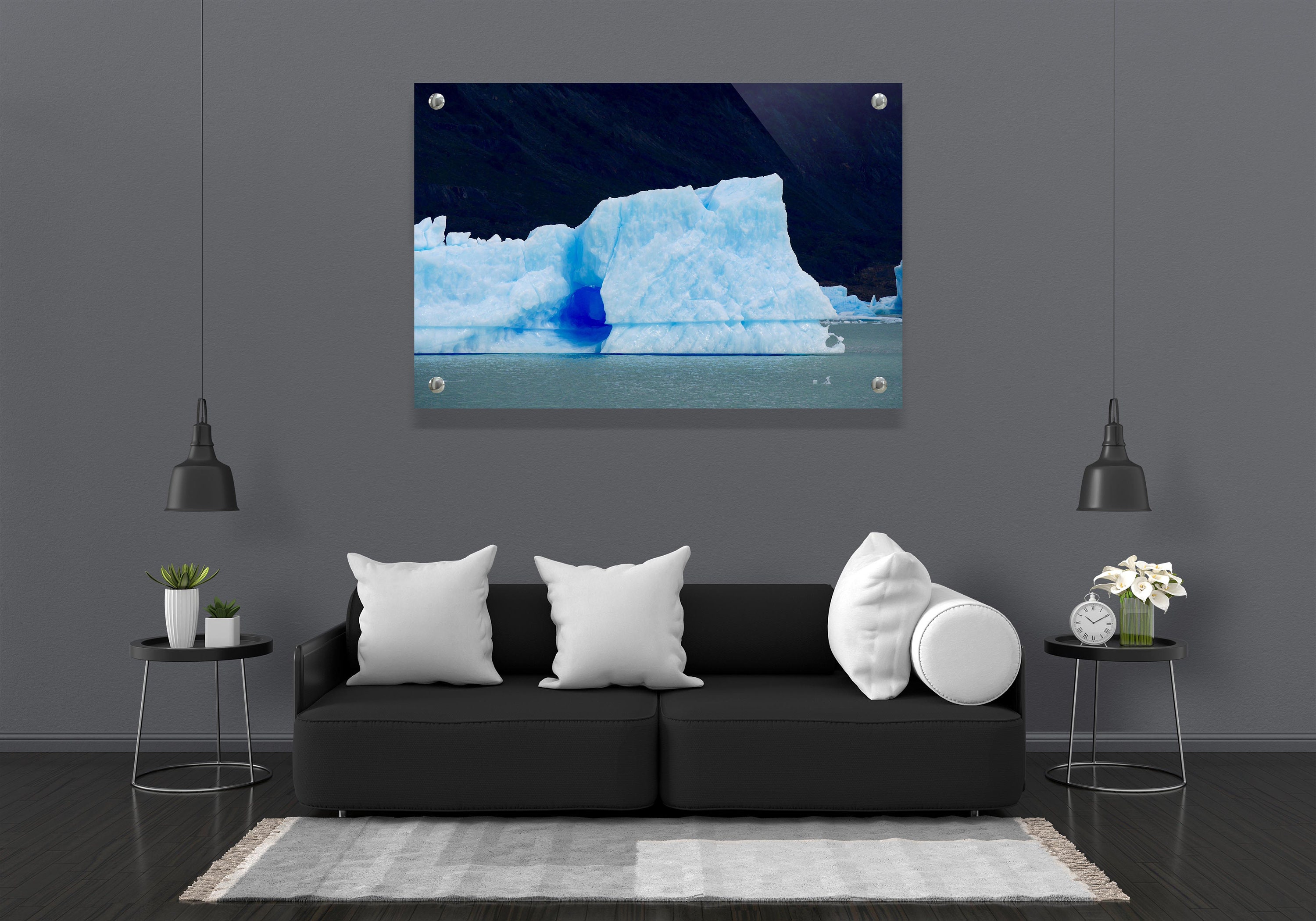 Iceberg Wall Art, Glass Print, Landscape of Antarctica Photo, Nature ...