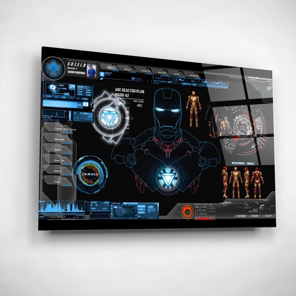 Iron Man Wall Art - Etsy