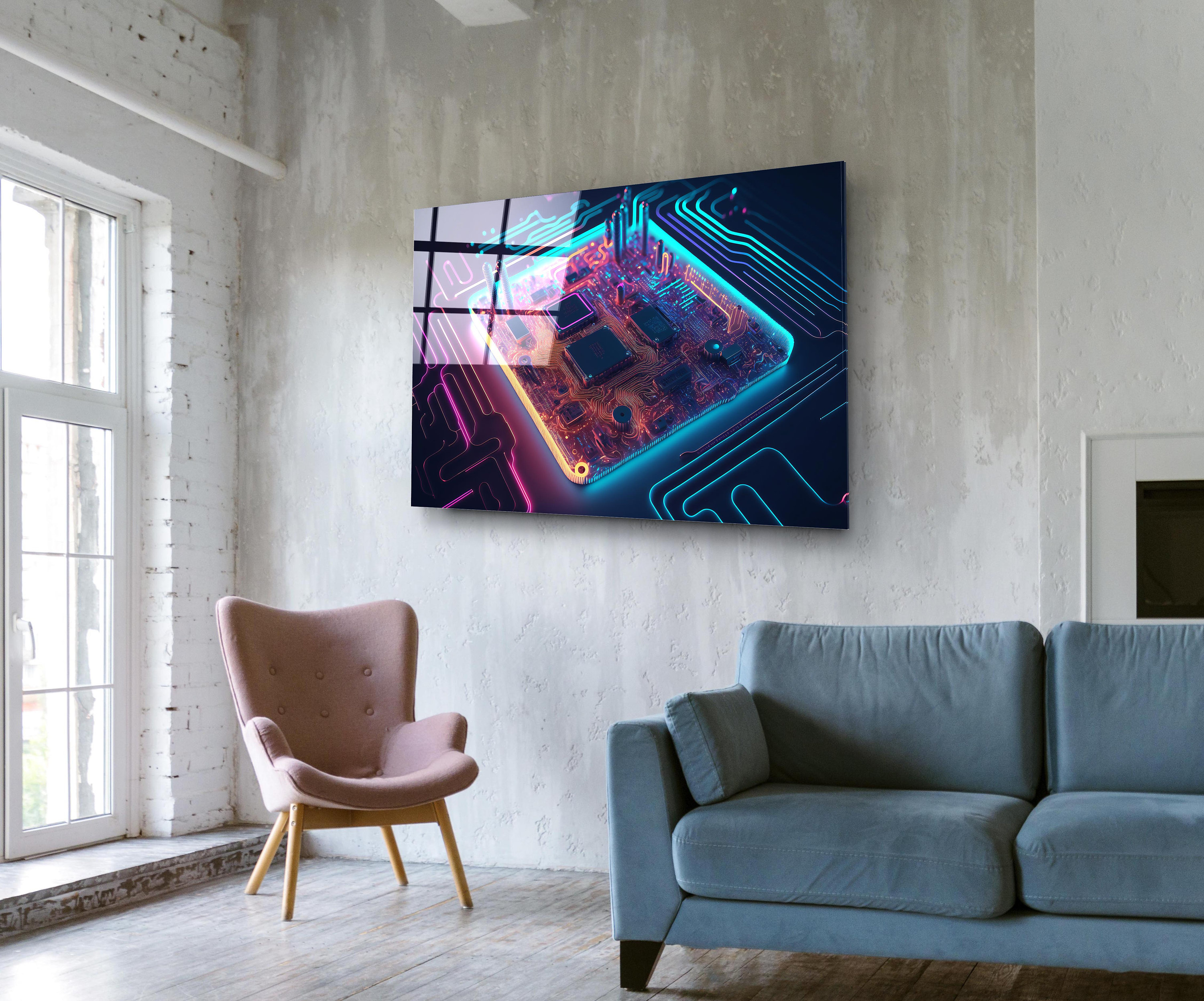 Circuit Board Wall Art, Information Technology Decor, Hardware Engineer ...