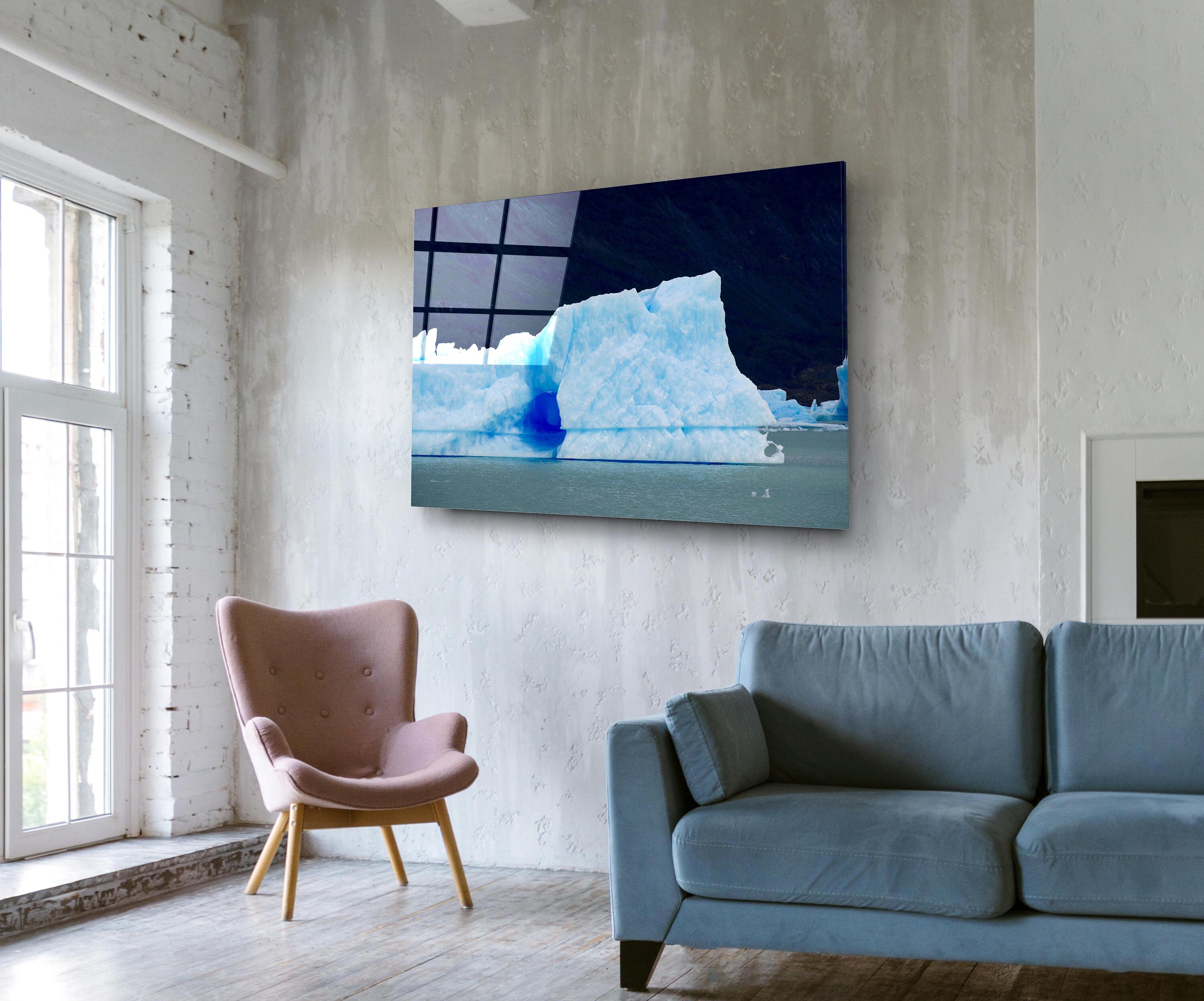 Iceberg Wall Art, Glass Print, Landscape of Antarctica Photo, Nature ...