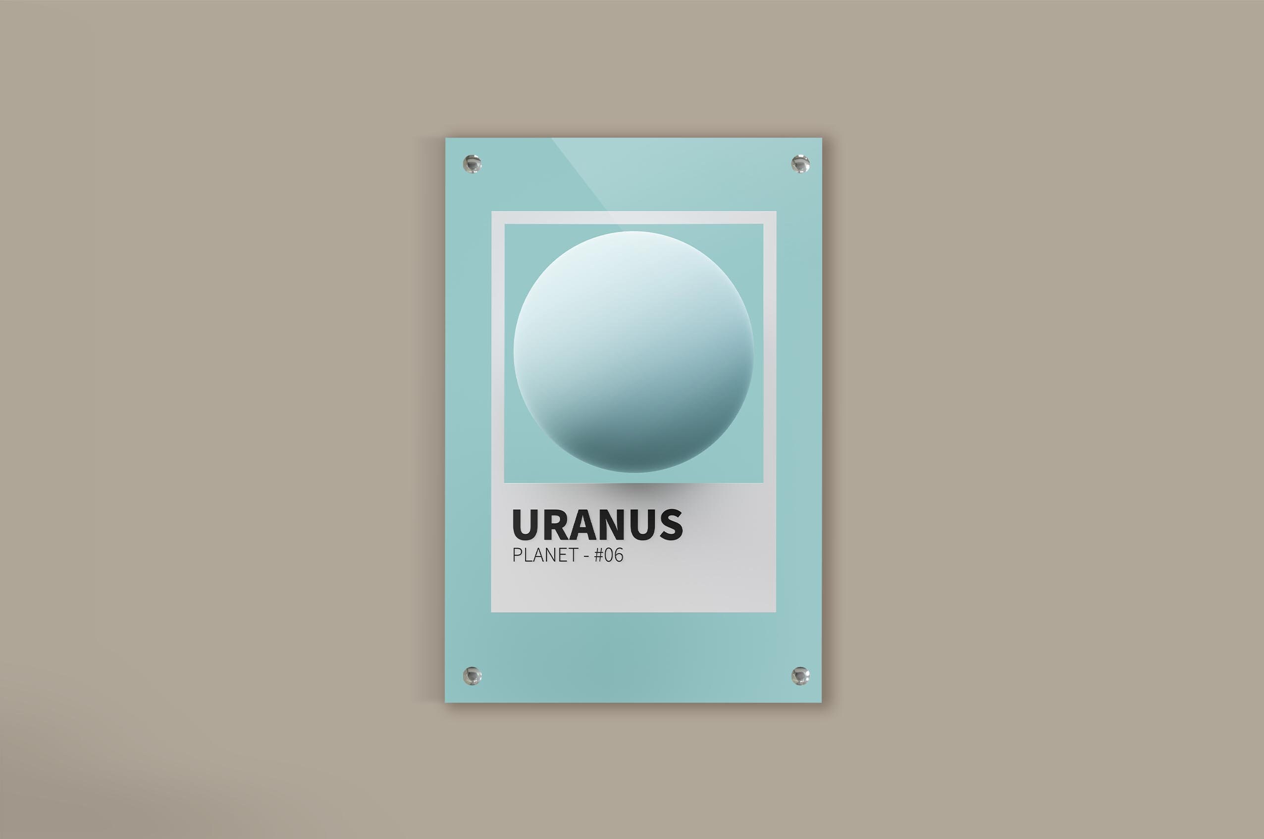 Uranus Color Palette Print Pastel Paint Sample Board Wall - Etsy