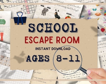 Back to School Escape Room, First Day of School Escape Room, Escape ...