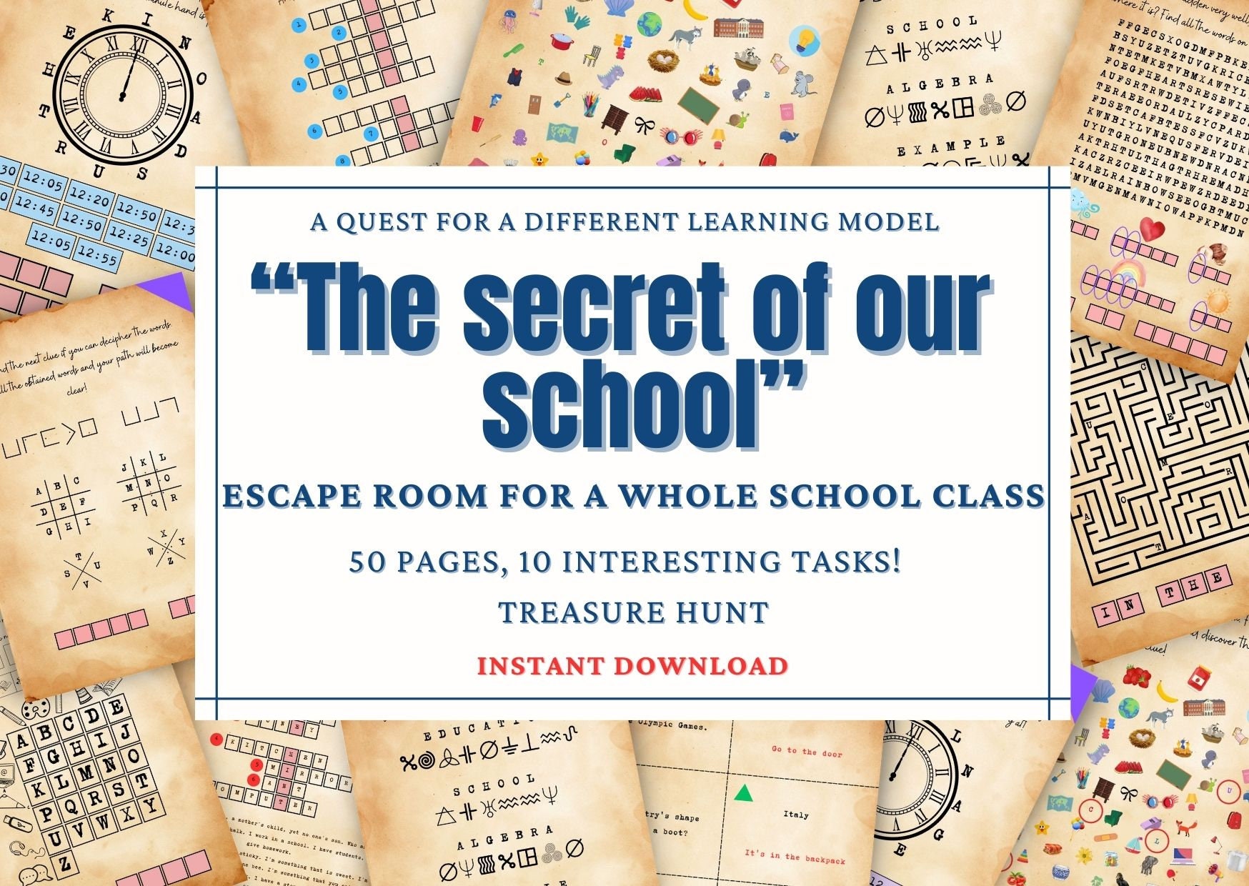 Classroom Escape Room, Teacher Printable, Classroom Game, Printable ...