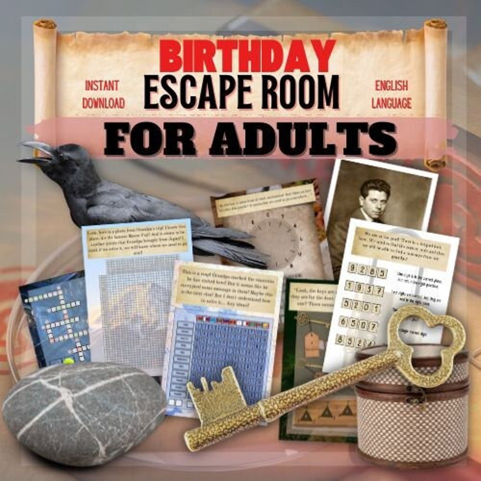 Escape Room Adults, Party Adults, Birthday Adults, Escape Room Kit ...