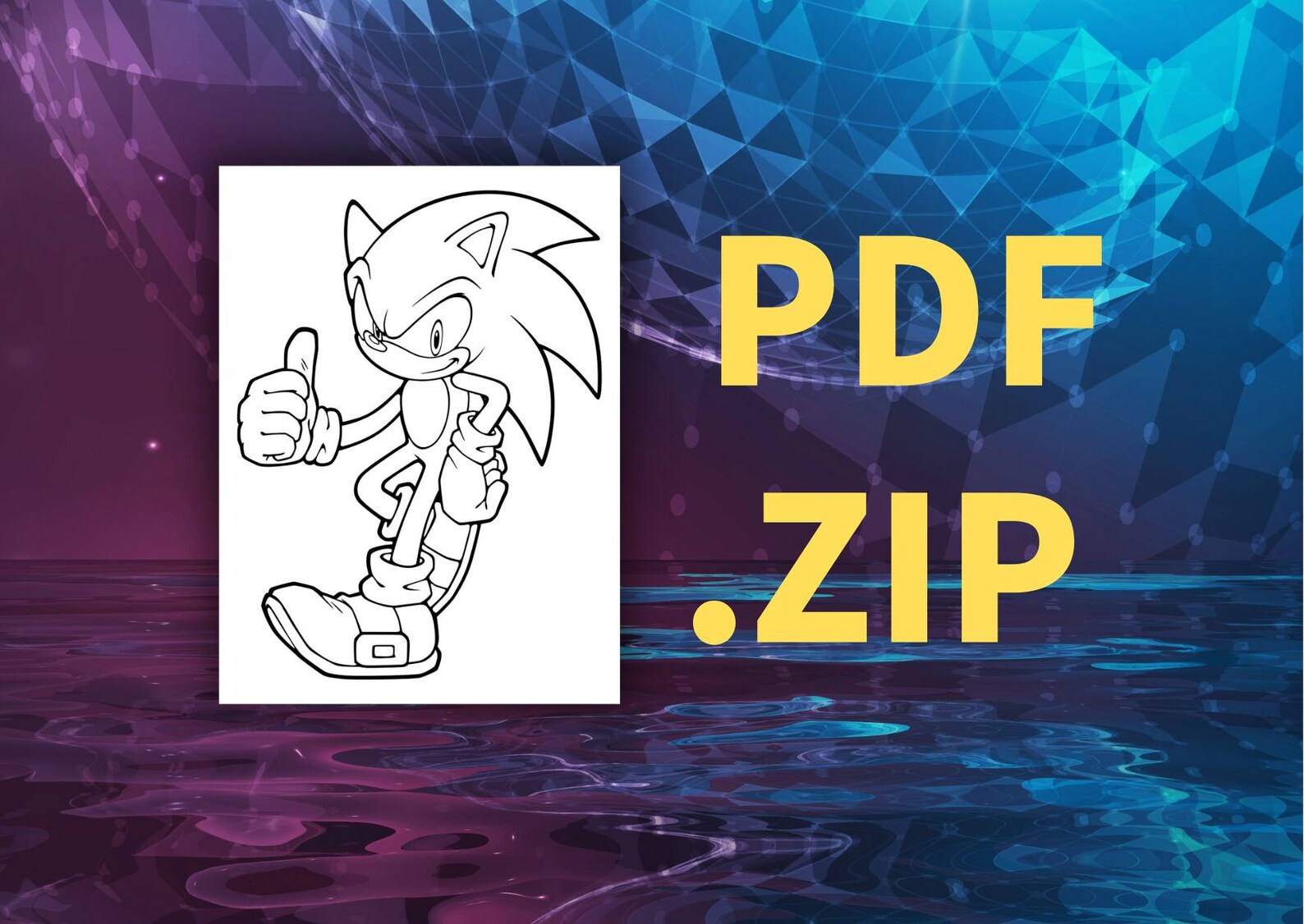 Sonic Coloring Pages, Activity Sheet, Sonic Party - Etsy