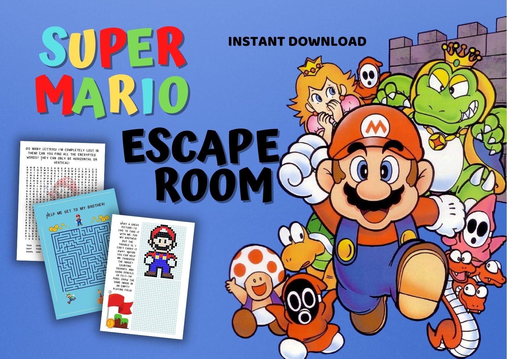 Super Mario Escape Room, Super Mario Birthday, Super Mario Games ...