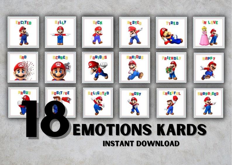 Kids Emotions, Emotions Chart, Emotion Flashcards - Etsy