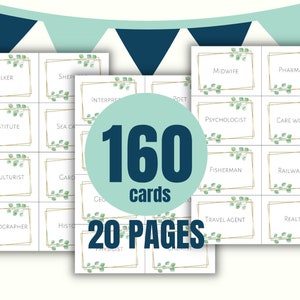 Charades Party Games, Job Charades, Party for Adults - Etsy