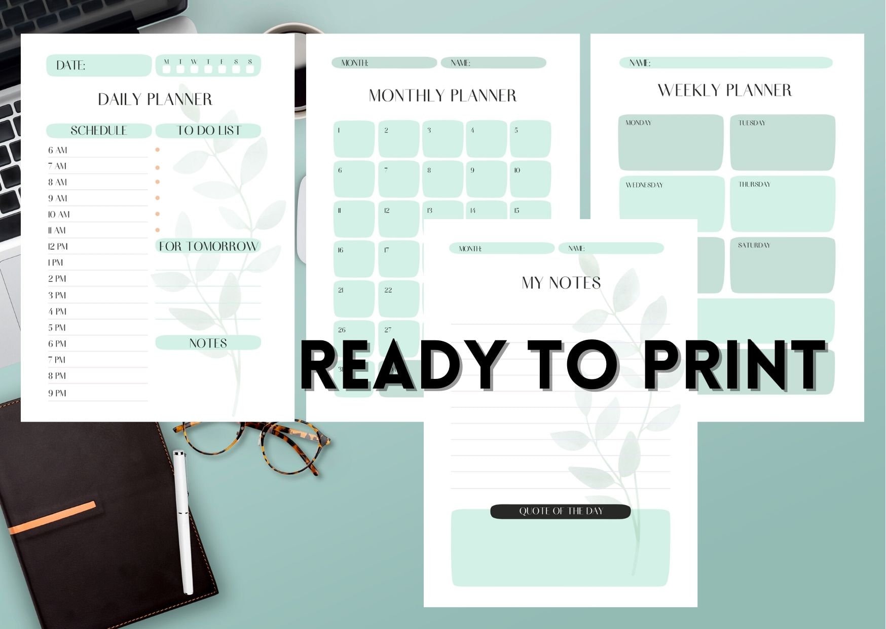 2022 Printable Planner Daily, Digital Planner, Weekly Planner - Etsy