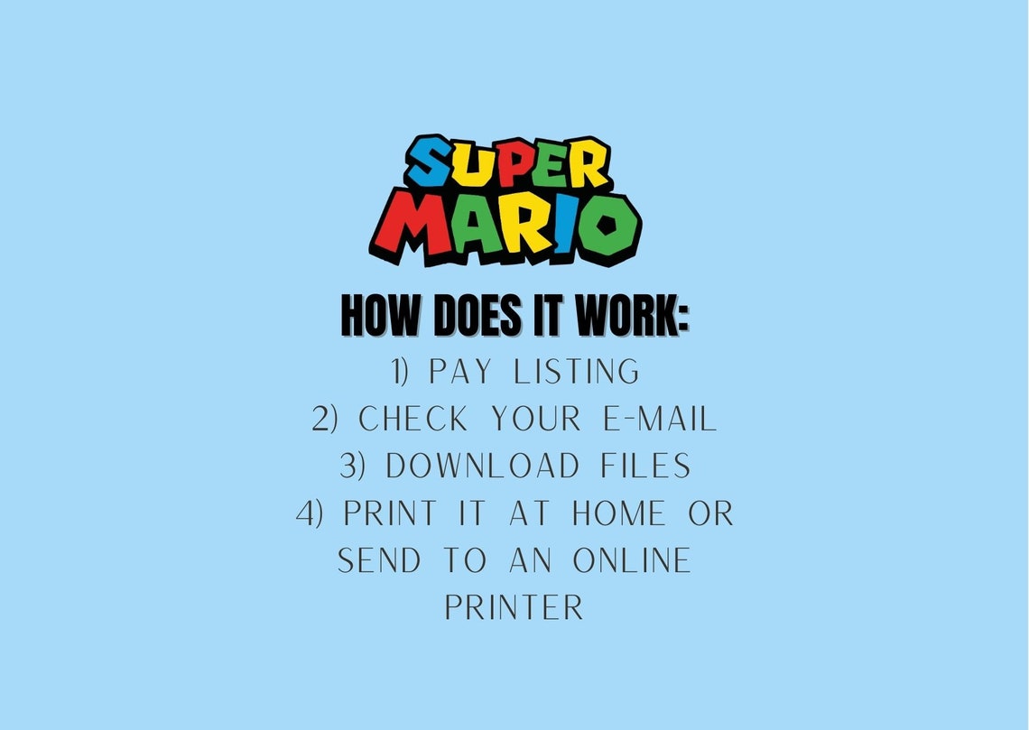 Super Mario, Escape Room, Super Mario Party, Mario Brothers - Etsy