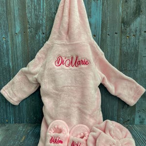 New Baby Gift-custom Baby Gift, Personalized Baby Robe, New Baby Girl ...