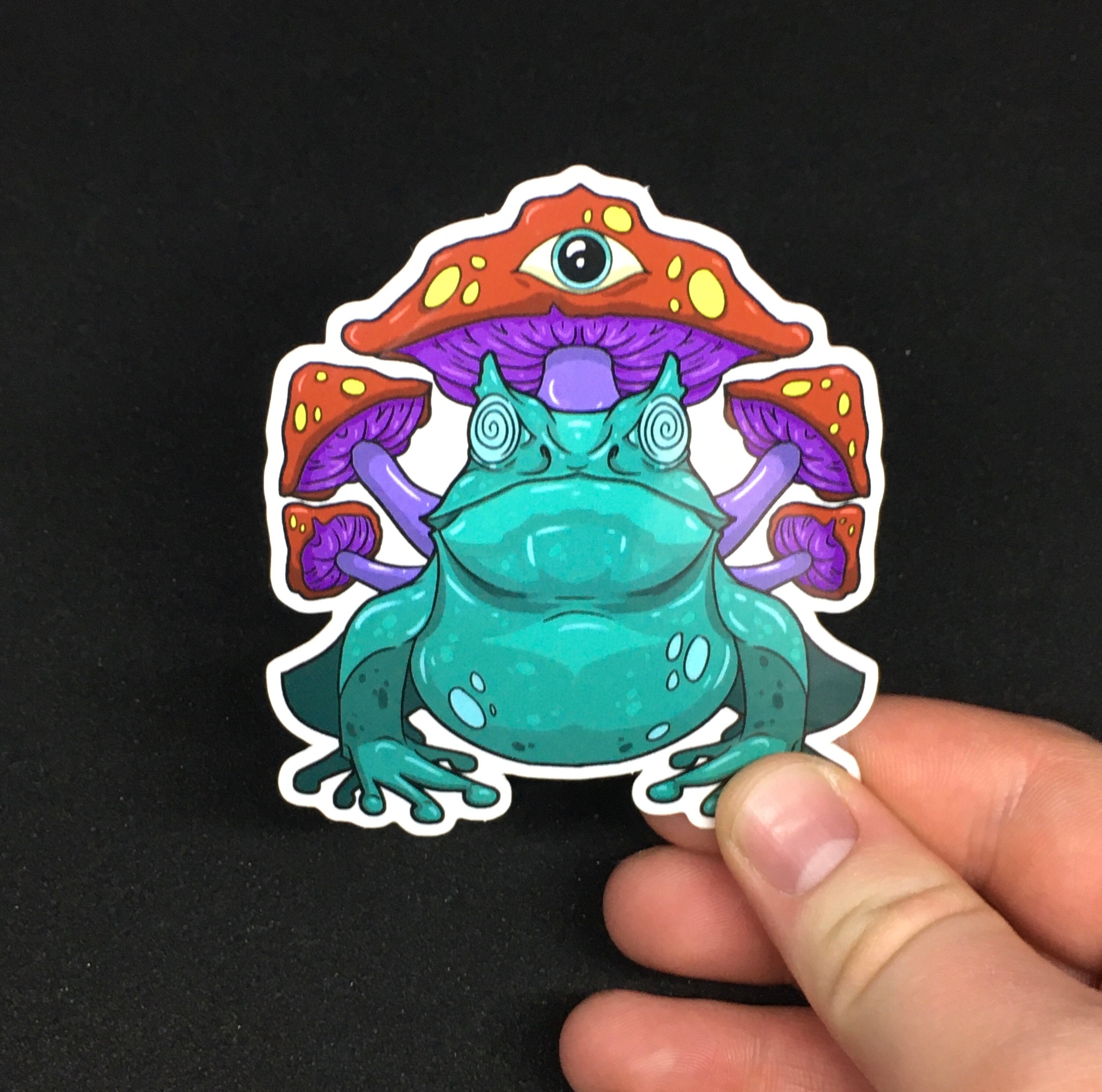 Trippy Shroom Toad Sticker - Etsy