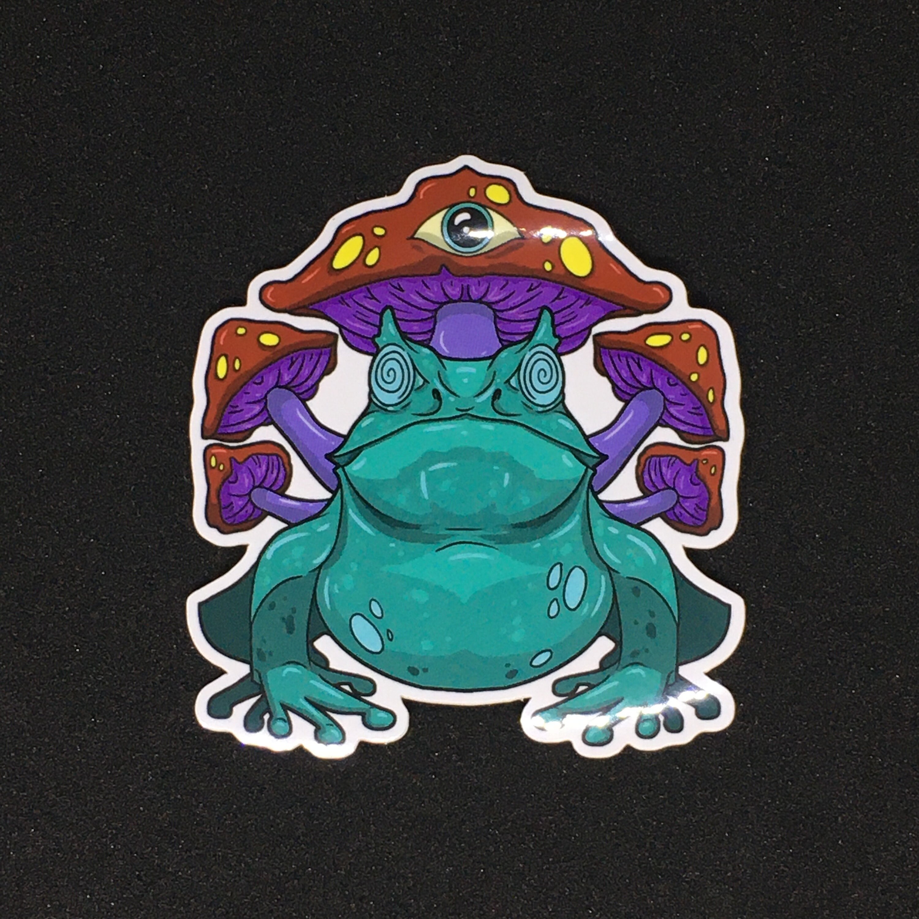 Trippy Shroom Toad Sticker - Etsy