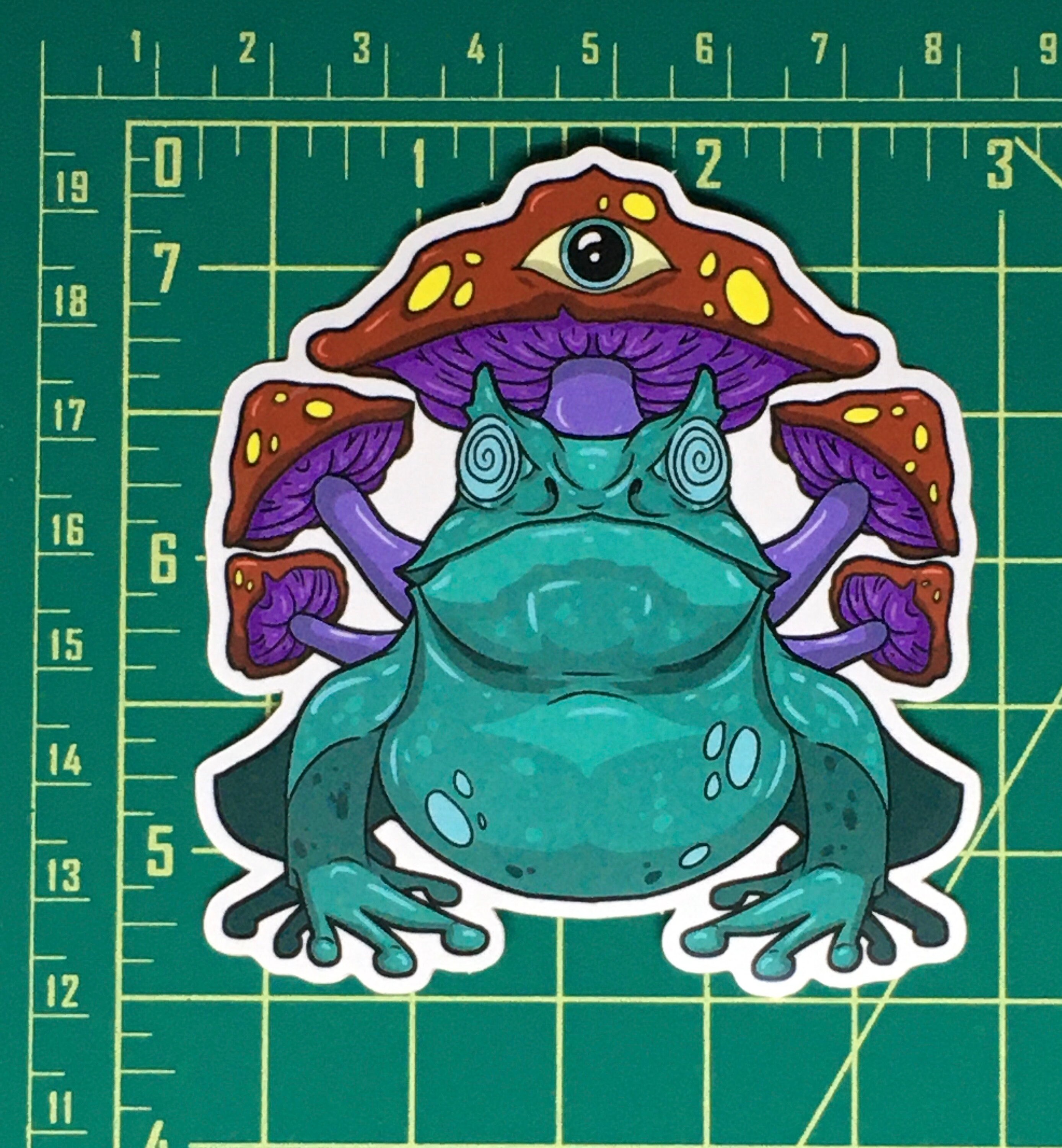 Trippy Shroom Toad Sticker - Etsy