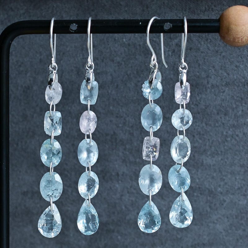 Aquamarine Beryl Long - Etsy